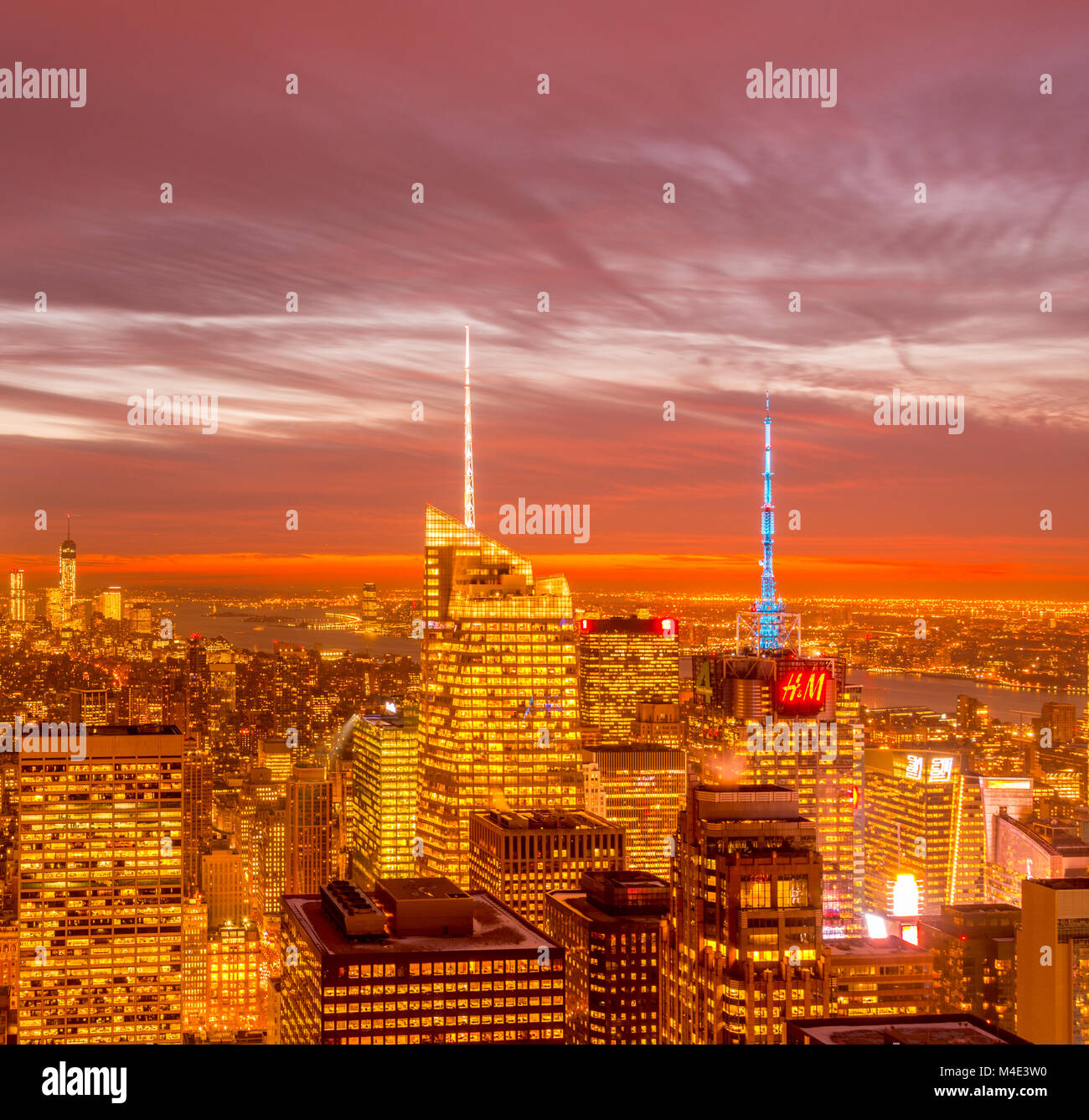 New York - DECEMBER 20, 2013: View of Lower Manhattan on Decembe Stock ...