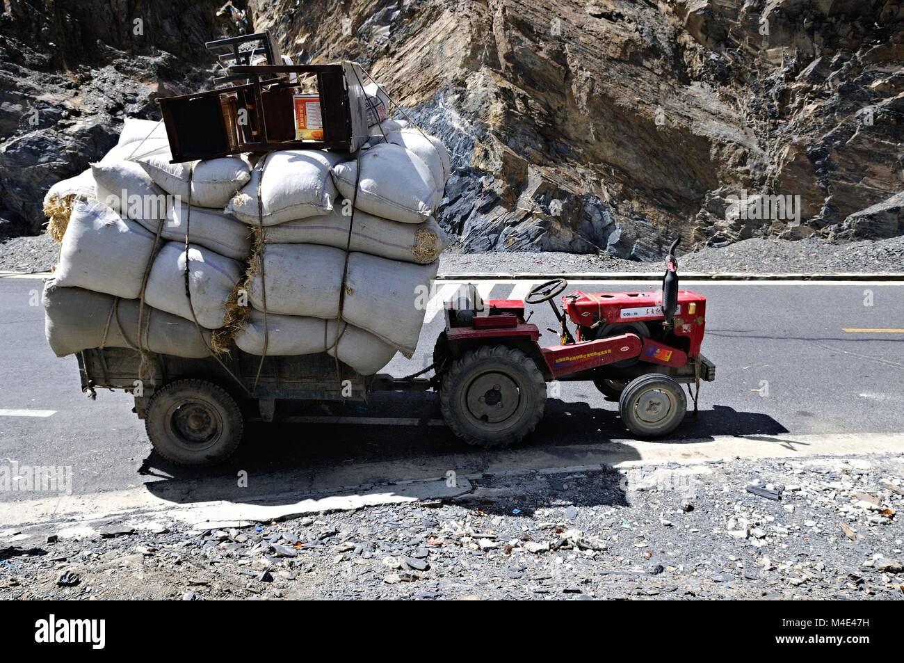 Transport motorized Tibet China Stock Photo - Alamy