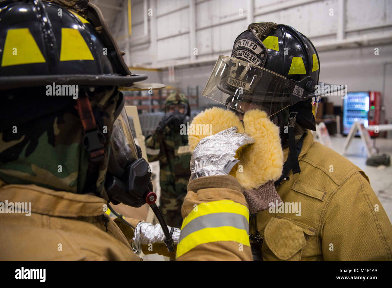 Firefighters from the 130th Airlift Wing participate in chemical ...