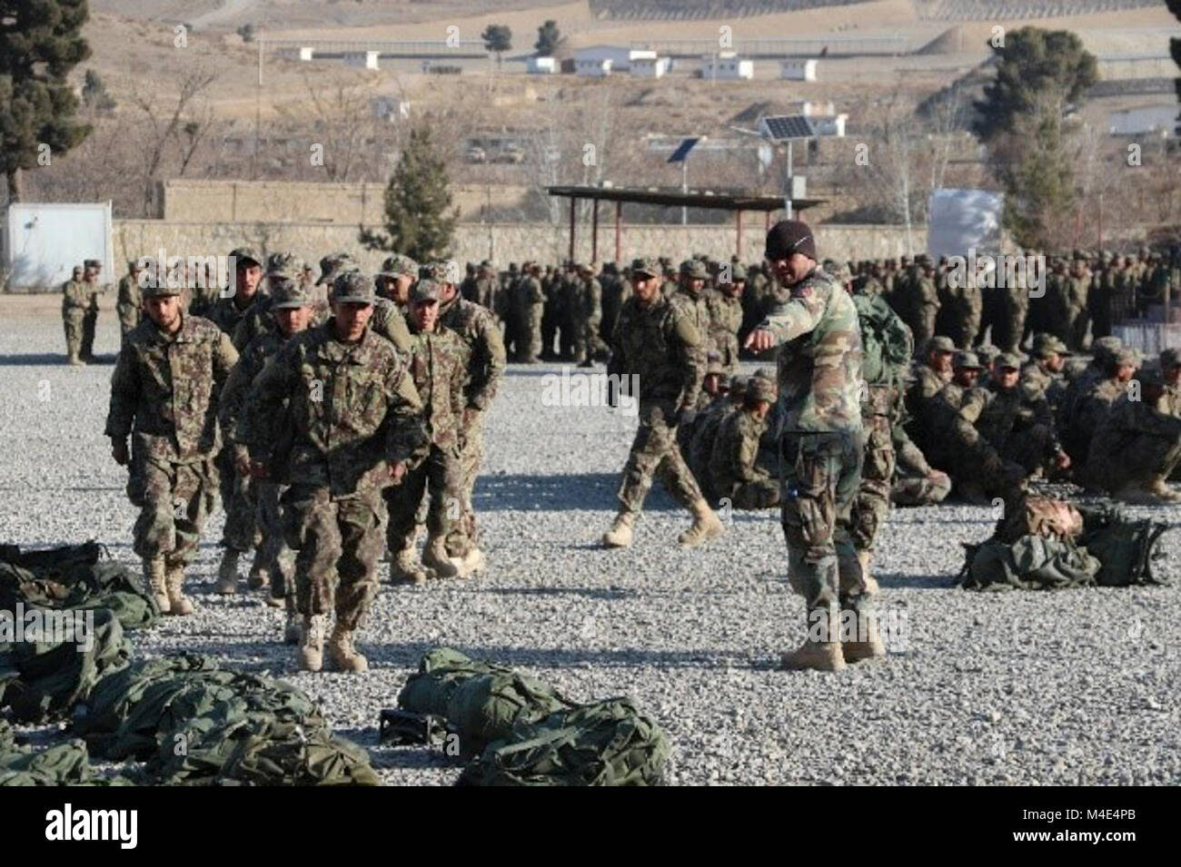More than 1,100 Afghan National Army soldiers reported to Camp Commando ...