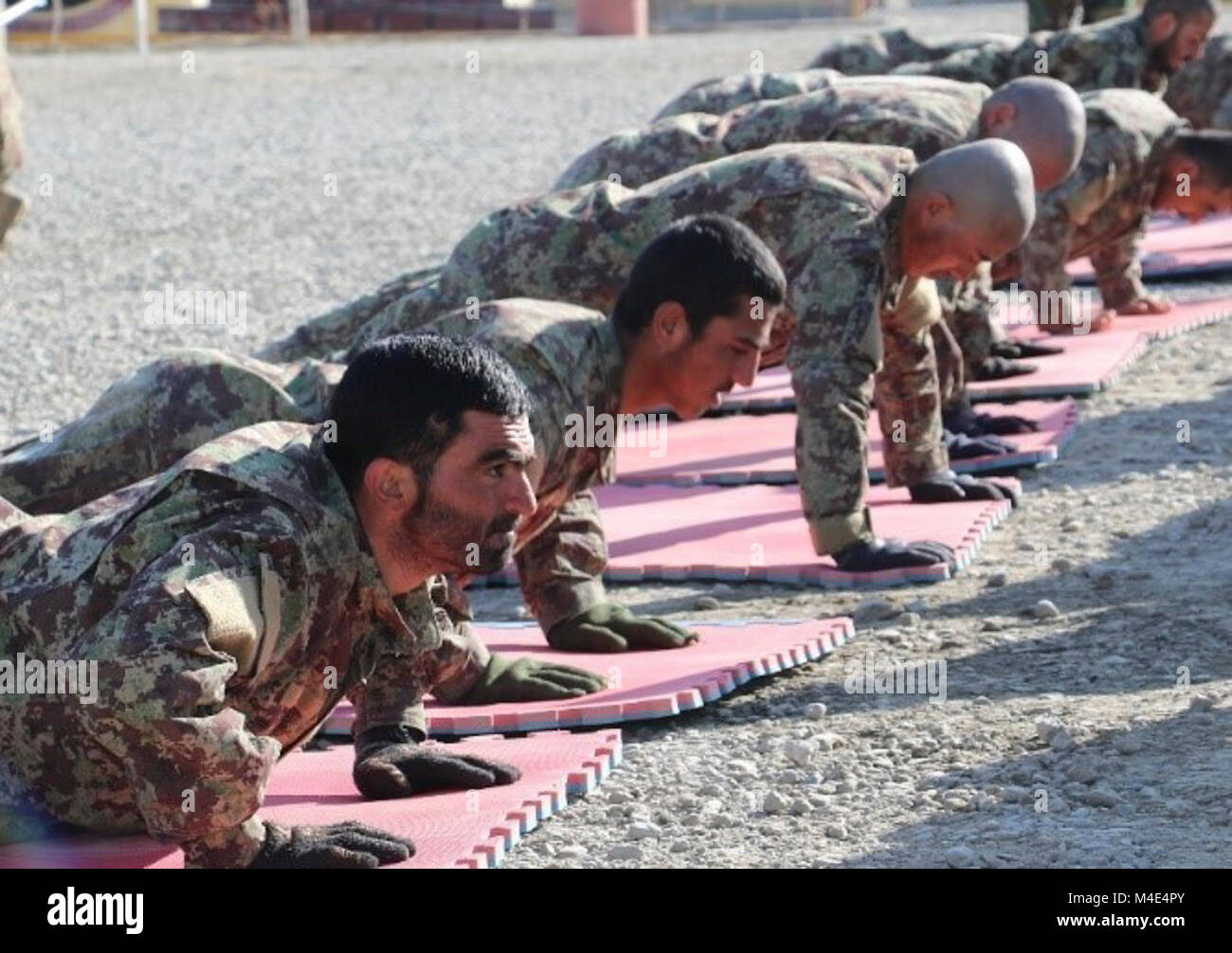 More than 1,100 Afghan National Army soldiers reported to Camp Commando ...