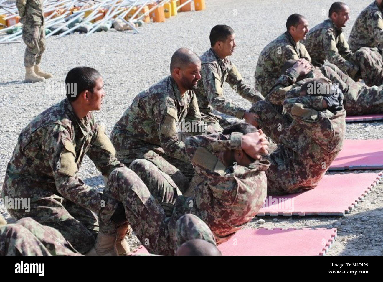 More than 1,100 Afghan National Army soldiers reported to Camp Commando ...