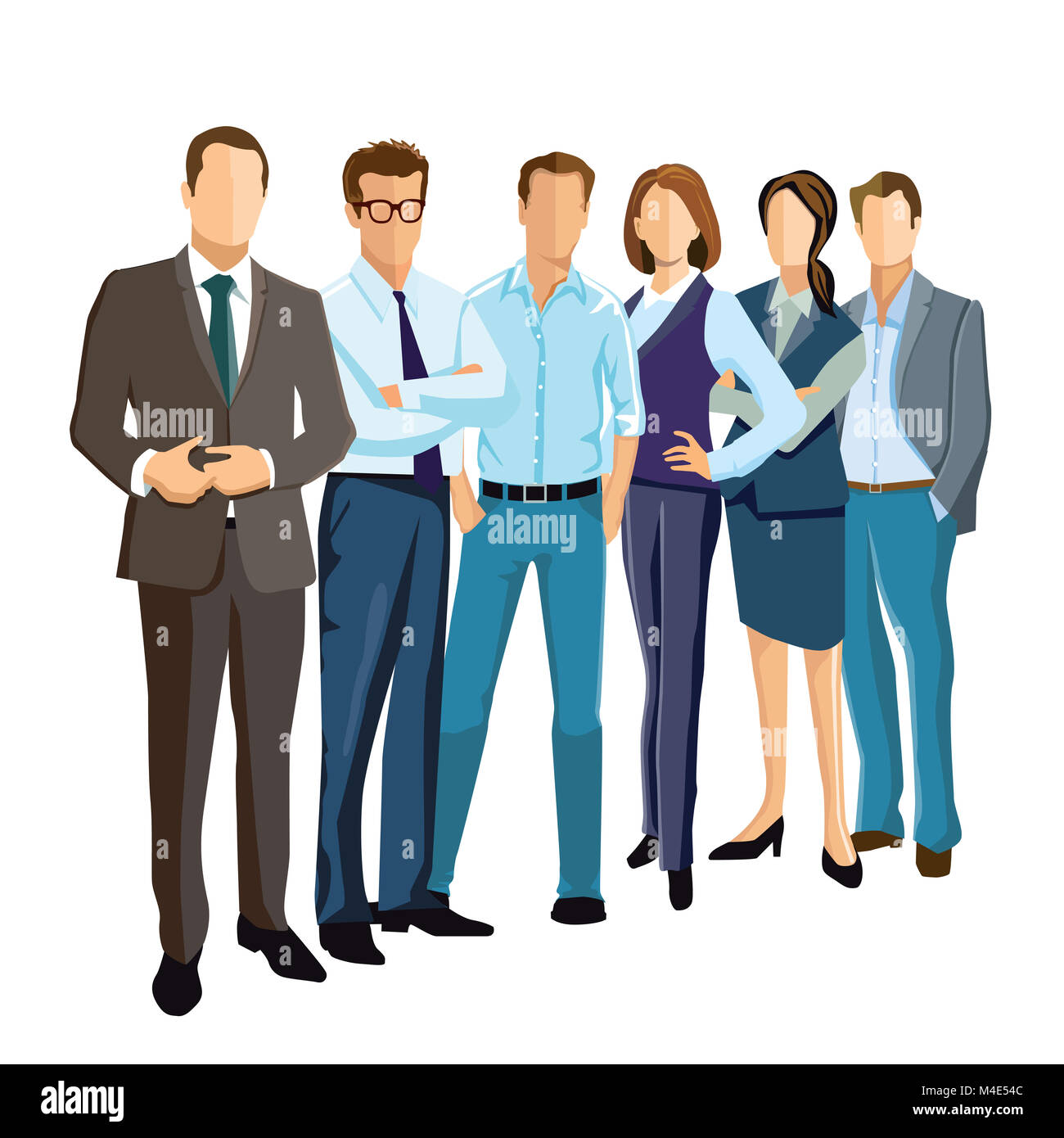 People group presentation illustration Stock Photo - Alamy