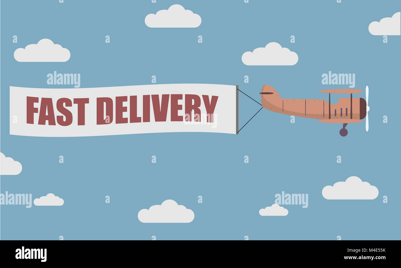 Plane Fast Delivery Stock Photo - Alamy