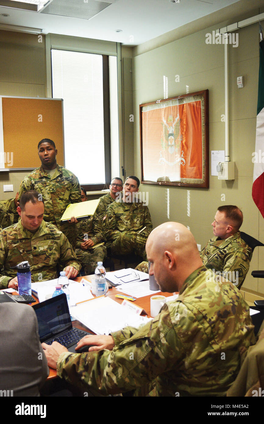 Sergeant Kadja Manuel (standing), Headquarters & Headquarters ...