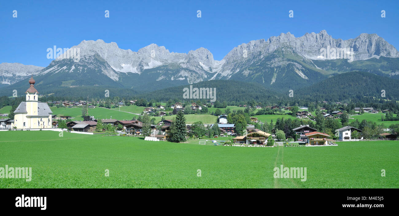 Wilder kaiser mountain range in austria hi-res stock photography and ...