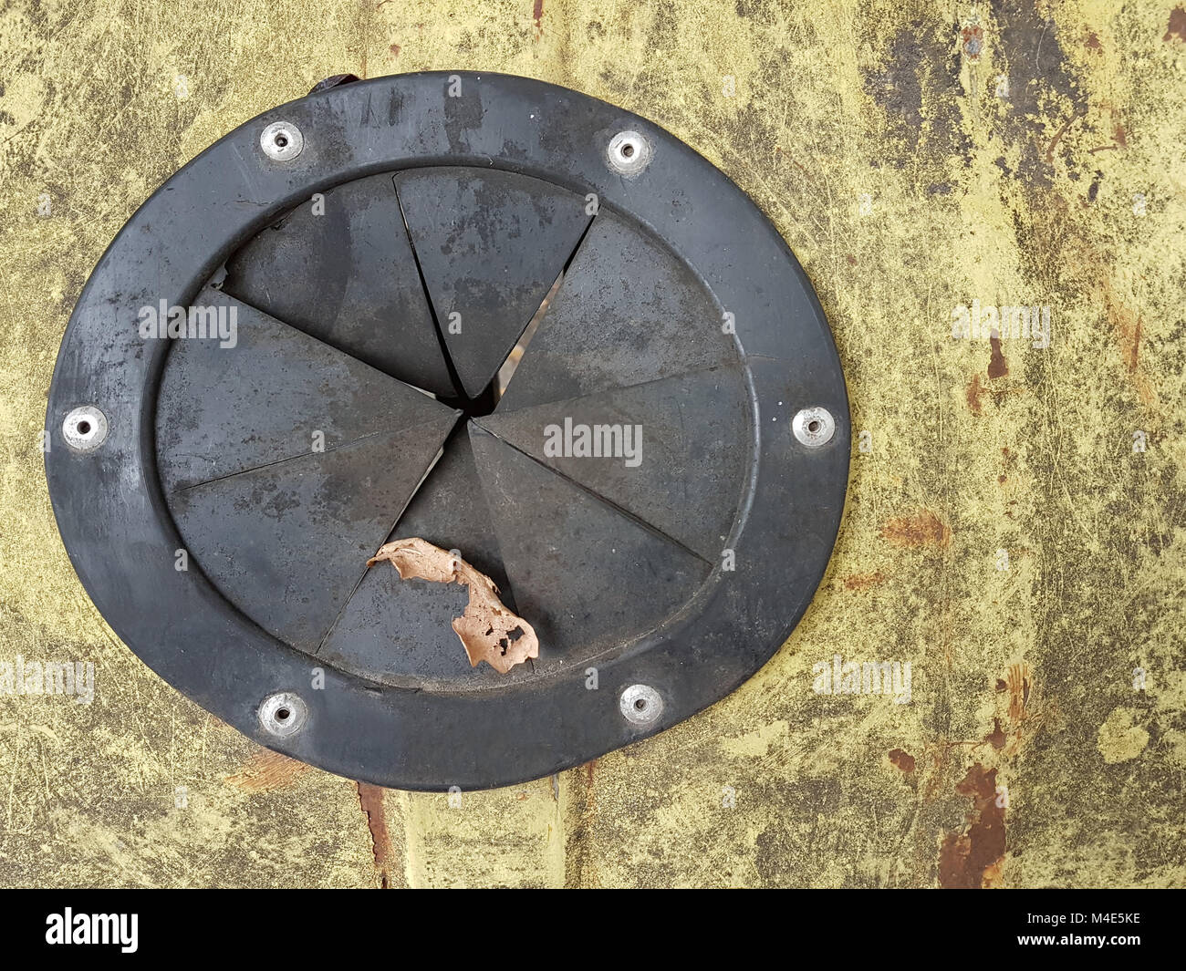 Abstract grunge texture of yellow dirty murky background with a dark ...