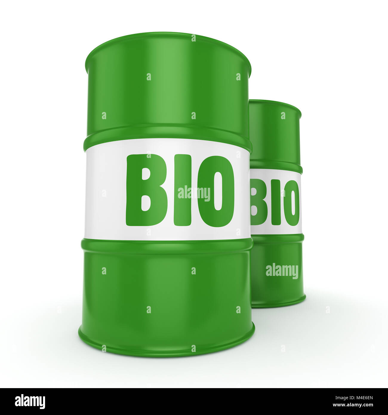 3D rendering barrel of biofuels Stock Photo - Alamy