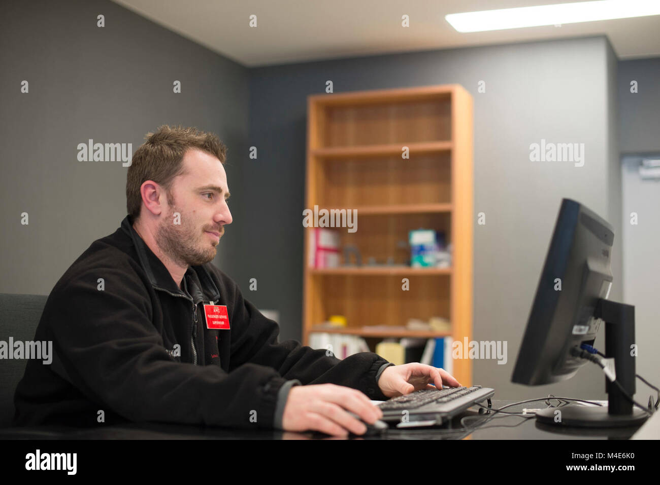 William Wujciak, an Air Mobility Command passenger terminal supervisor ...