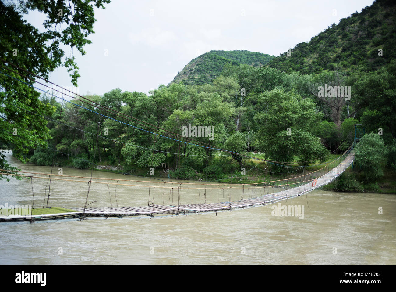 Suspension bridge in Georgia Stock Photo - Alamy
