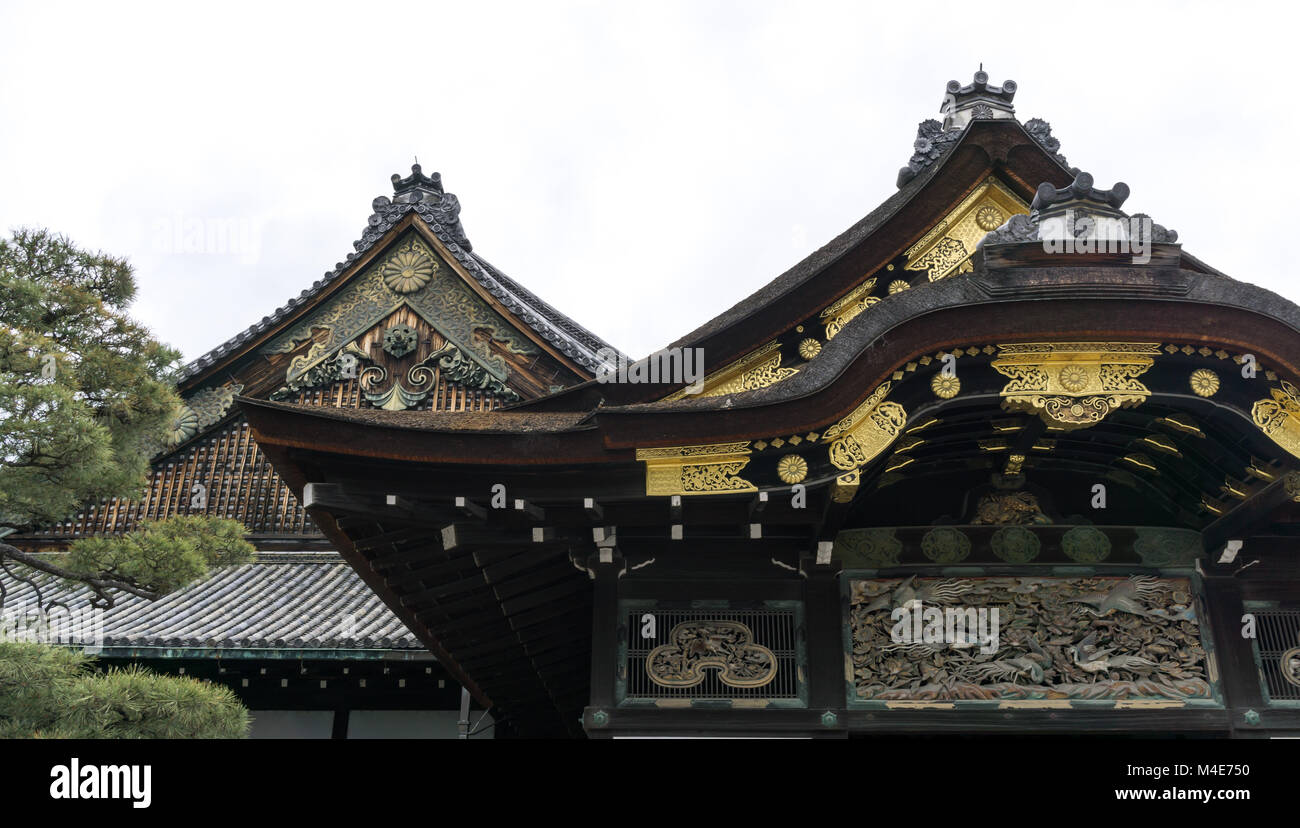 nijo castle karamon gate Stock Photo - Alamy