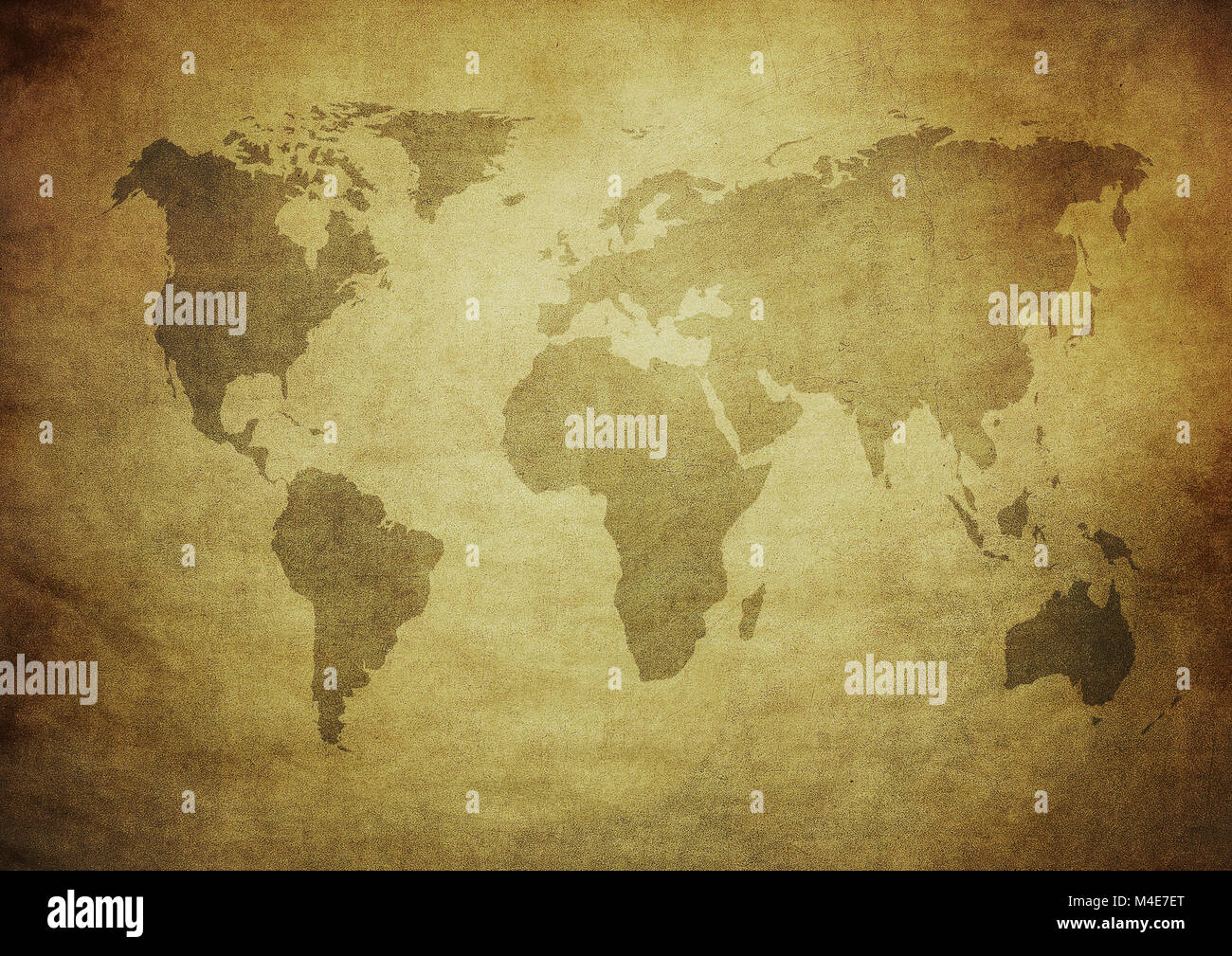 grunge map of the world Stock Photo - Alamy