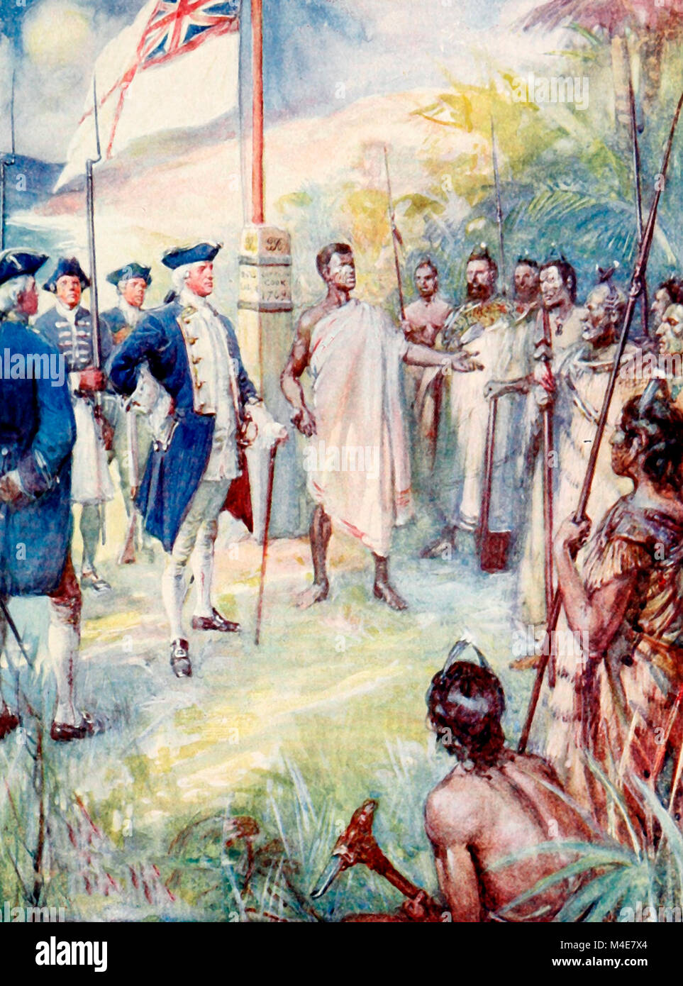 Cook told the Maoris that he had come to set a mark upon their islands ...