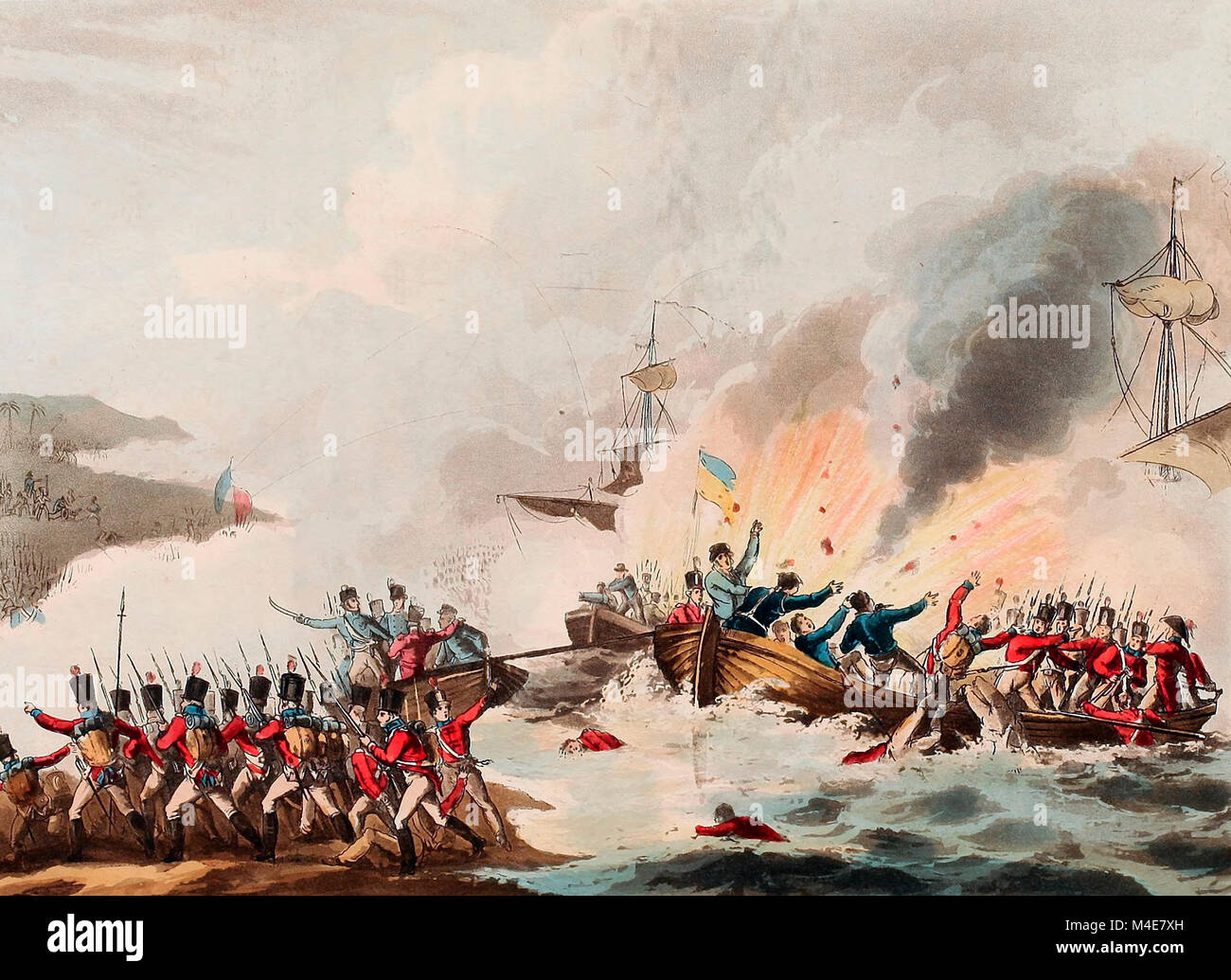Landing of the British Troops in Egypt, March 6, 1801 Stock Photo - Alamy