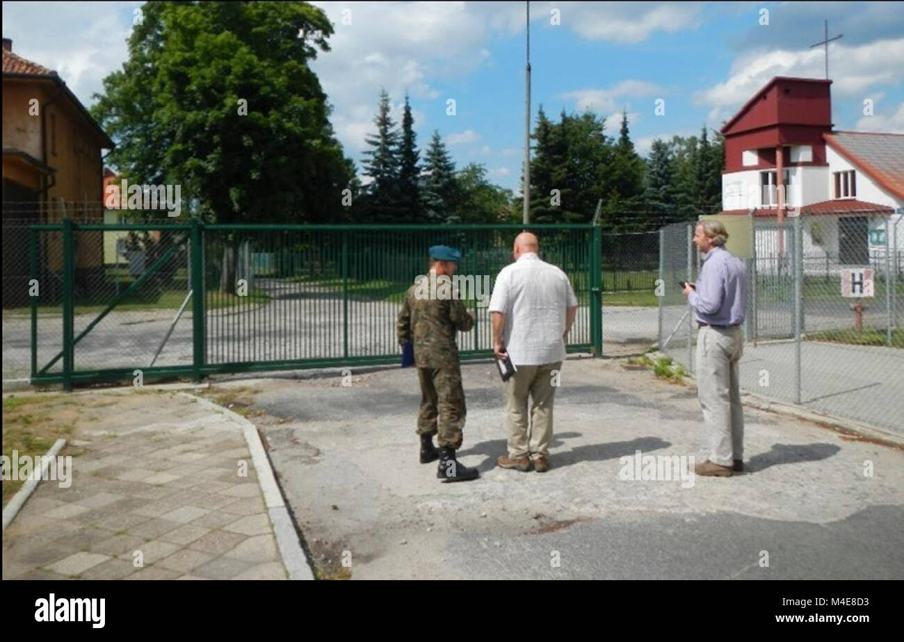 U.S. Army Europe's Assessment Team discusses entry control procedures ...