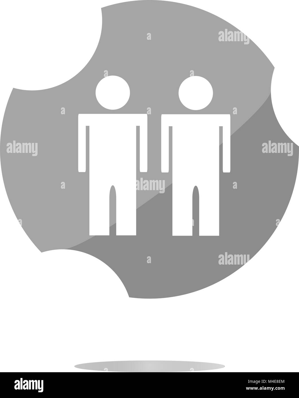 Man symbol shape on Black and White Stock Photos & Images - Alamy