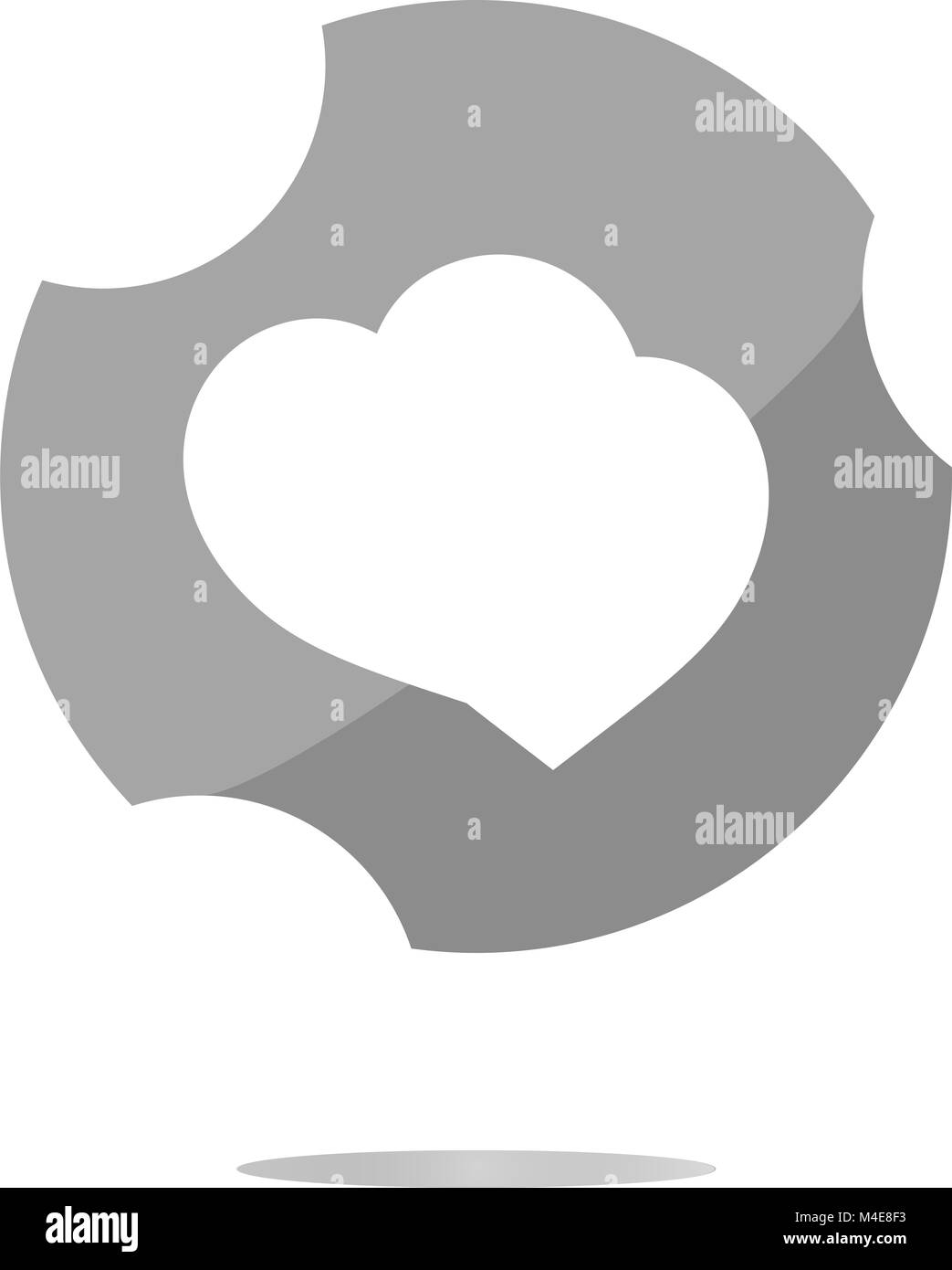 Light heart symbol on Black and White Stock Photos & Images - Alamy