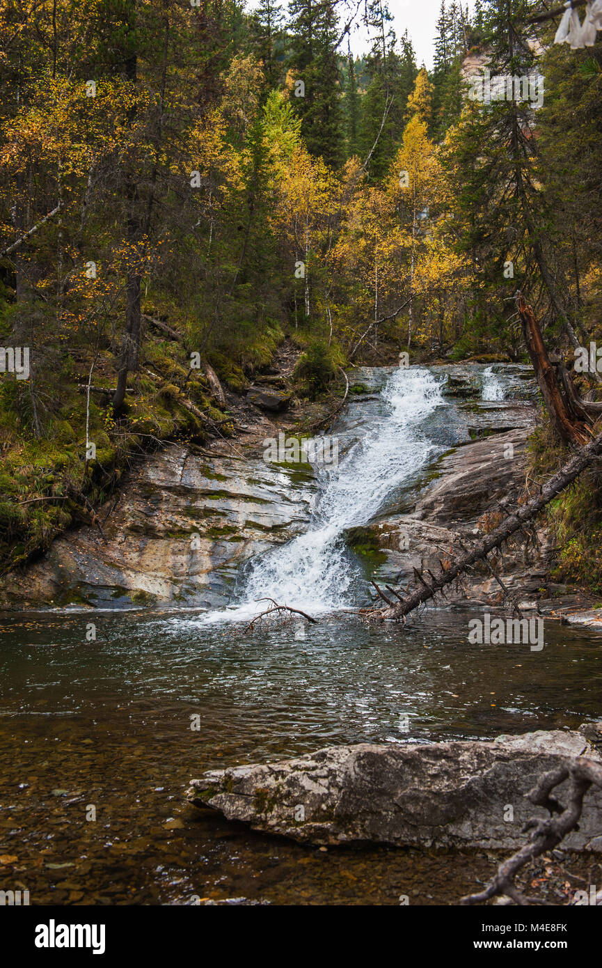 Waterfall on river Shinok Stock Photo - Alamy