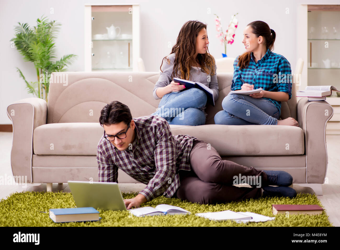 Students preparing for university exams Stock Photo - Alamy
