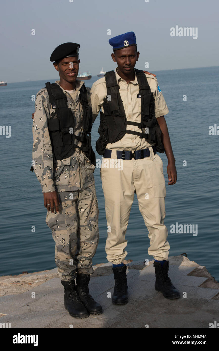 PORT OF DJIBOUTI (Feb. 5, 2018) Members of the Djibouti coast guard and ...