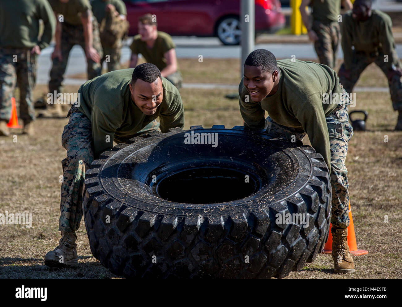 U.S. Marines with Marine Wing Communication Squadron (MWCS) 28 compete ...