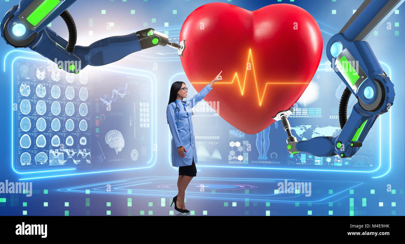 Heart surgery done by robotic arm Stock Photo - Alamy
