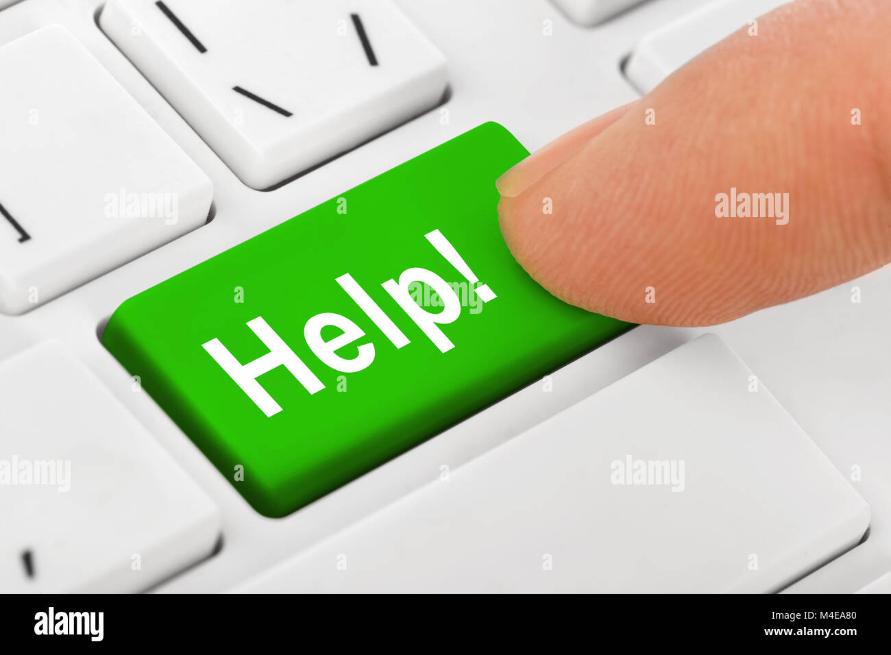 Computer notebook keyboard with Help key Stock Photo - Alamy