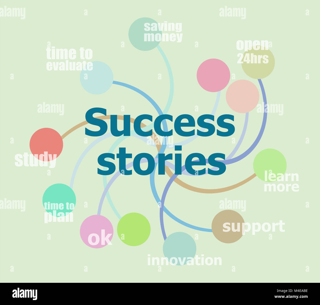 Success Stories. Business data visualization. Process chart Stock Photo ...