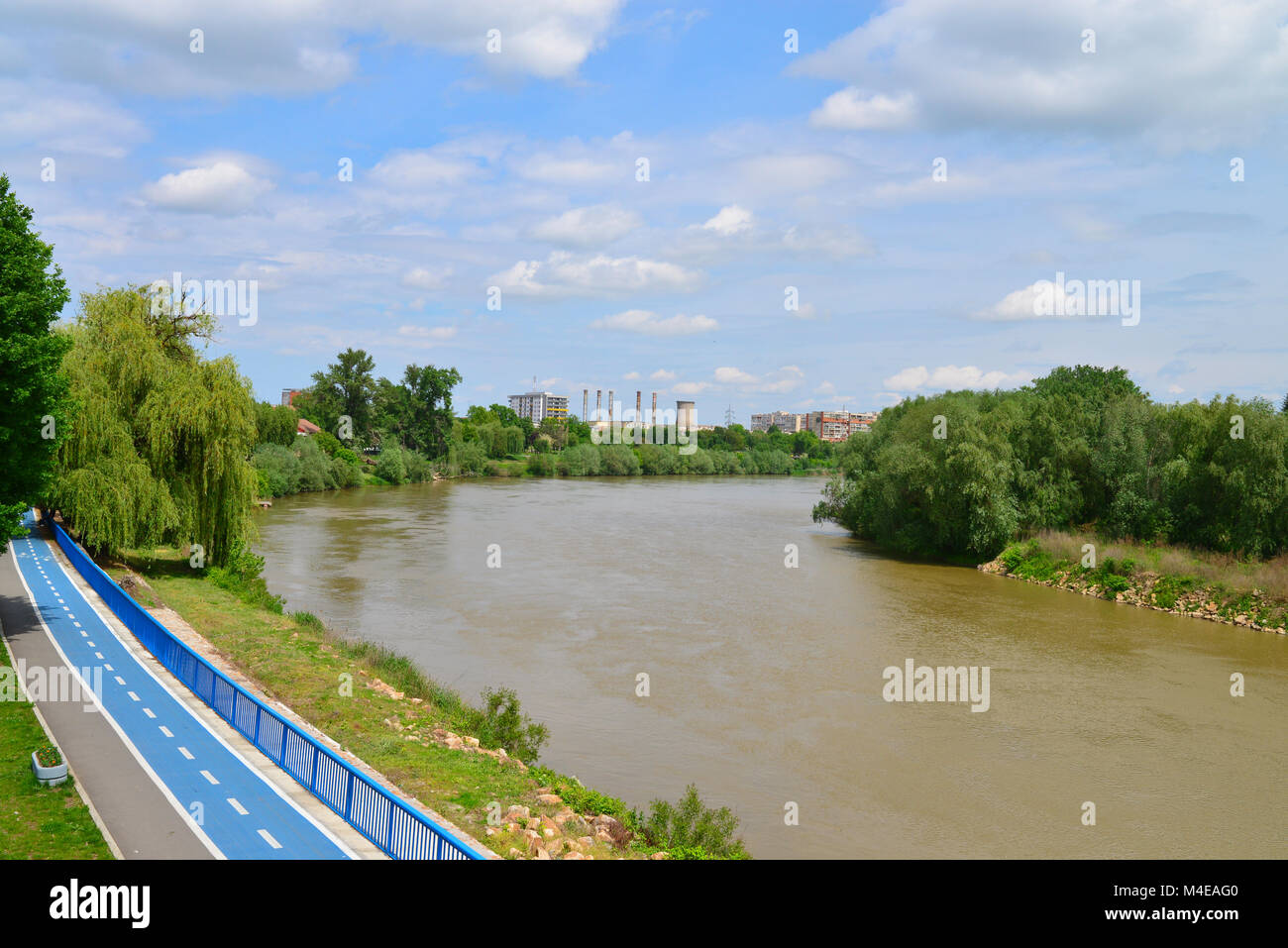 Arad city Mures river Stock Photo - Alamy