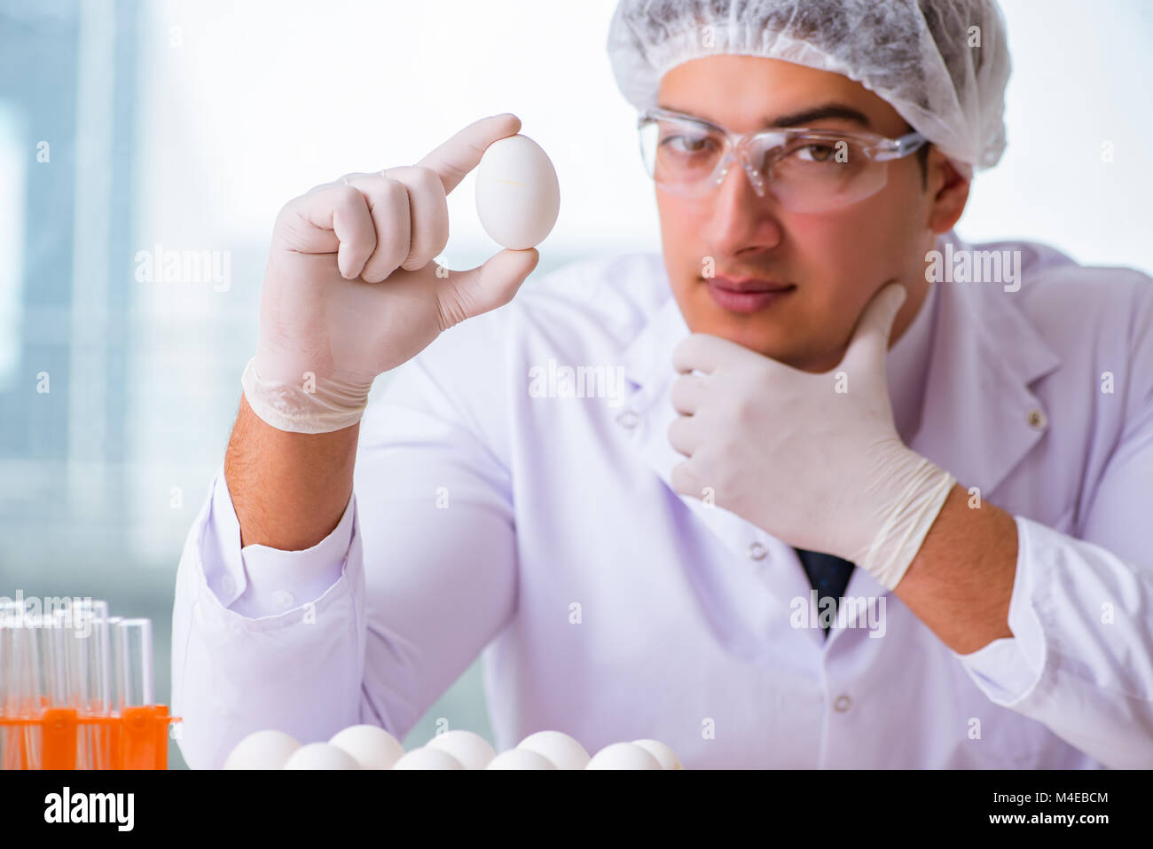 Nutrition expert testing food products in lab Stock Photo - Alamy
