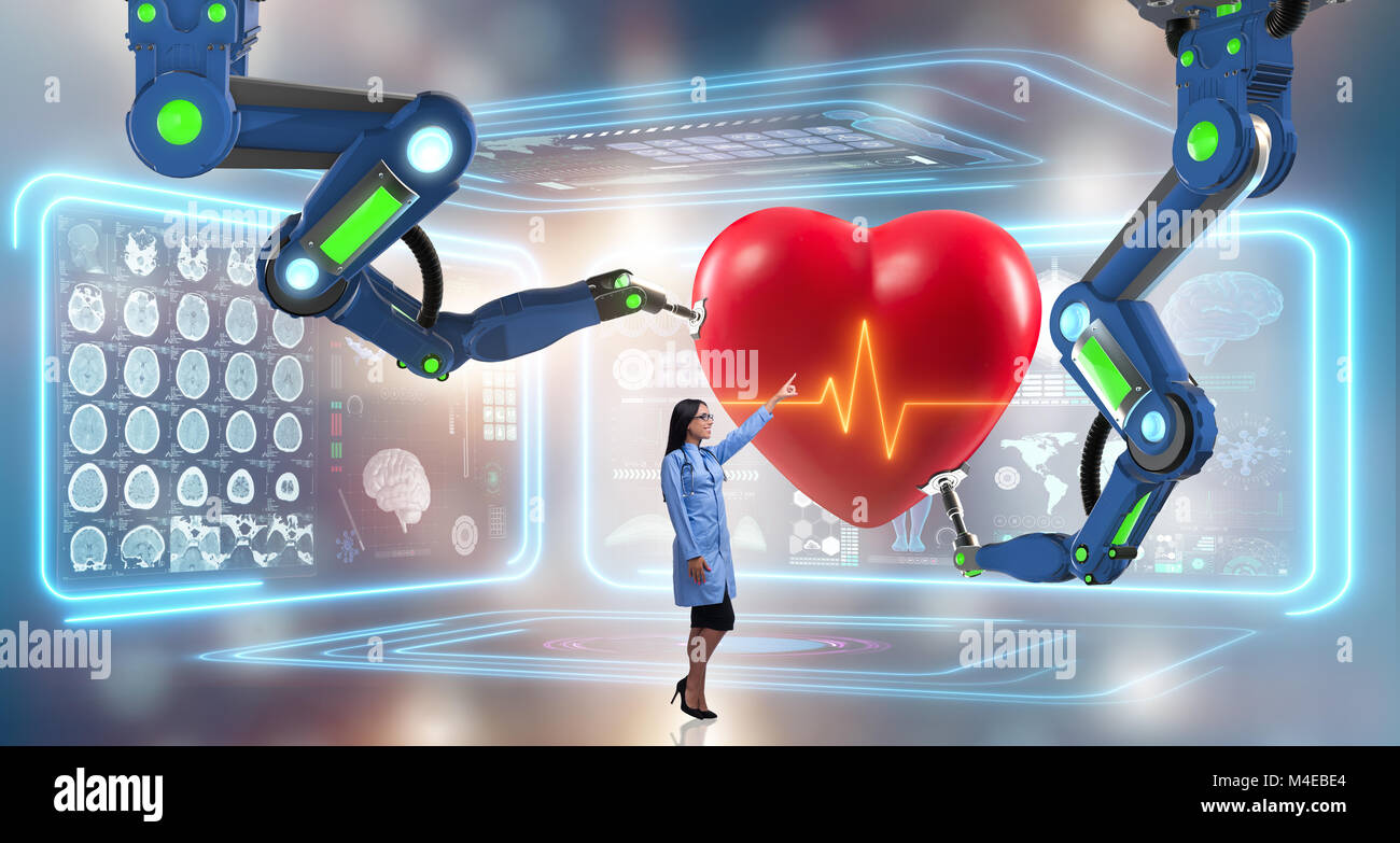 Heart surgery done by robotic arm Stock Photo - Alamy
