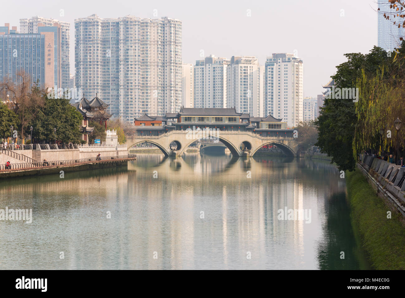 Anshun bridge in Chengdu Stock Photo - Alamy