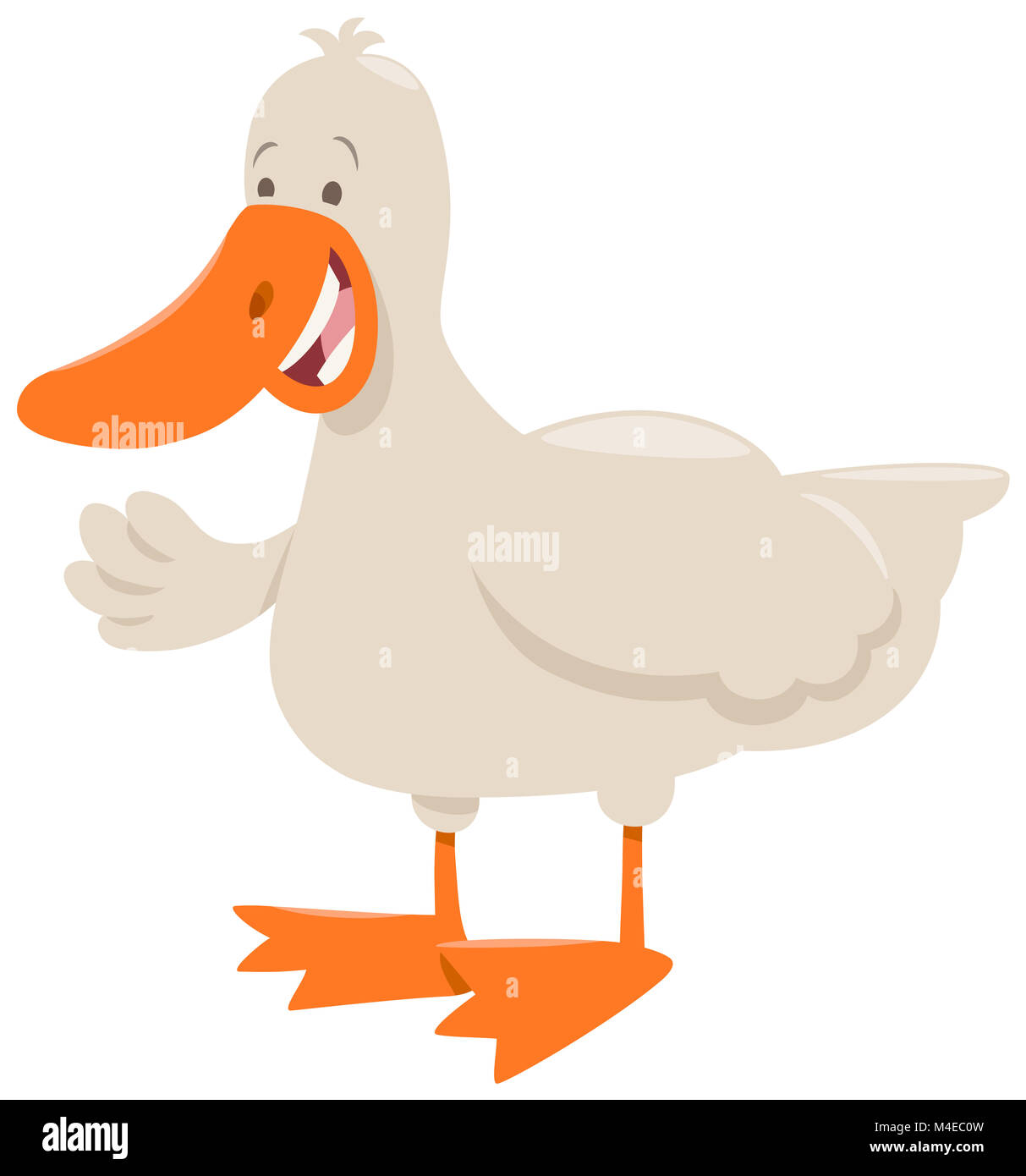 duck farm animal cartoon Stock Photo - Alamy
