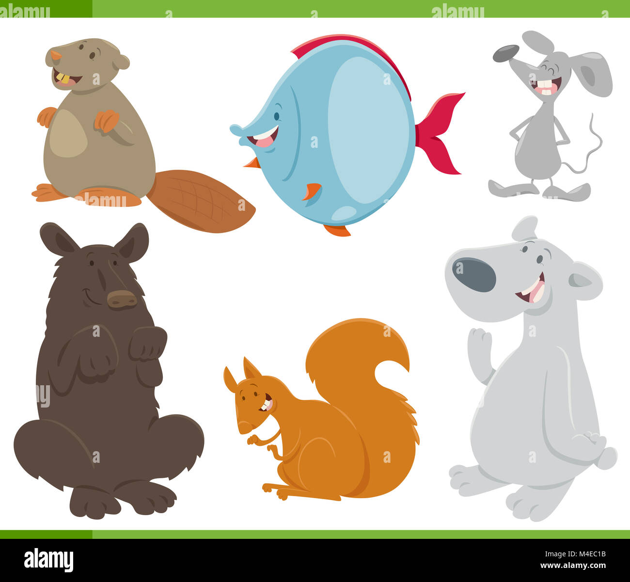 wild animals collection Stock Photo - Alamy