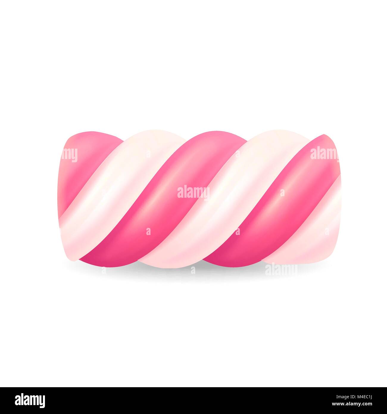 Realistic Marshmallows Candy Vector. Sweet Twist Illustration Isolated ...