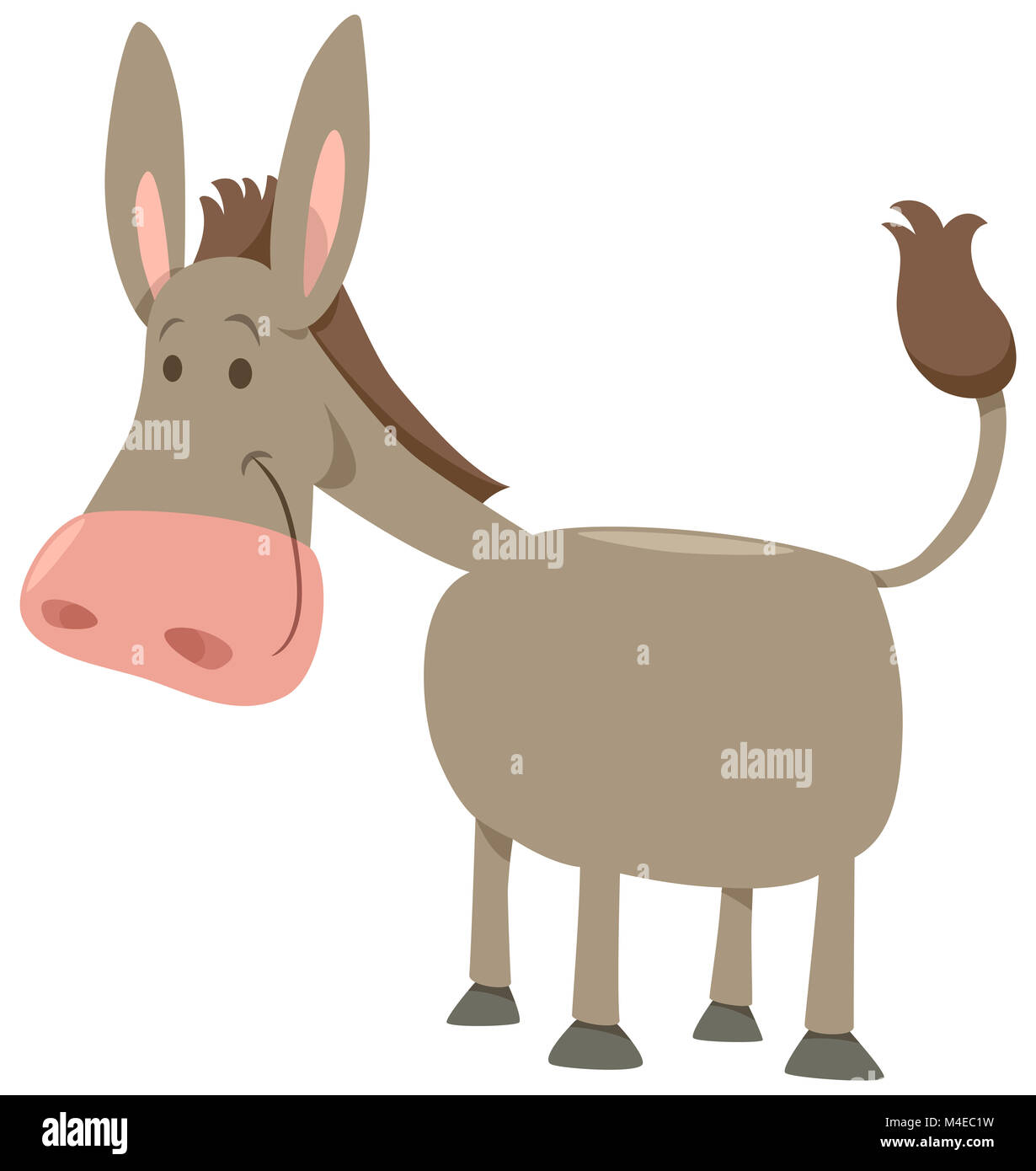 cartoon donkey farm animal Stock Photo - Alamy
