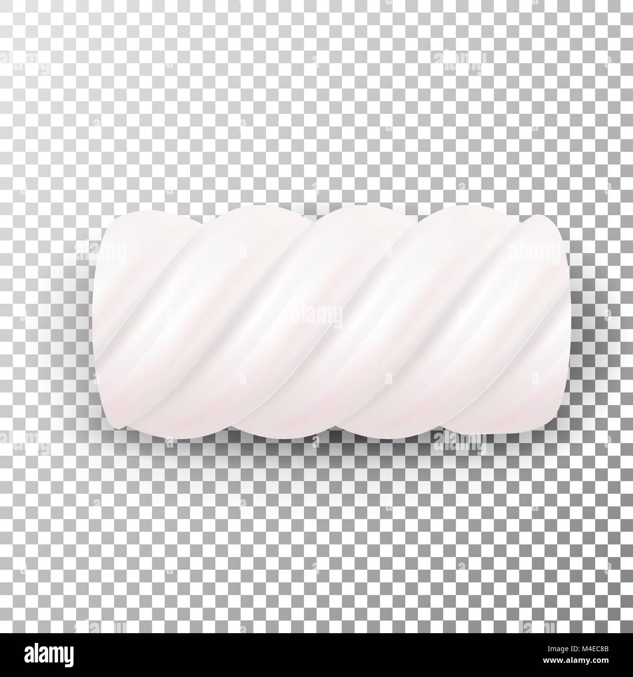 Realistic Marshmallows Candy Vector. Sweet Twist Illustration Isolated ...