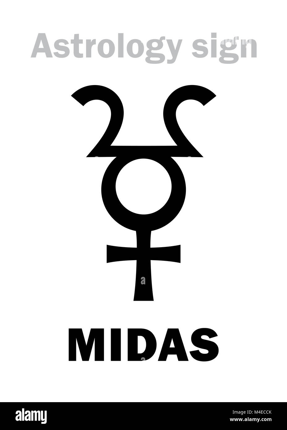 Astrology: planet MIDAS Stock Photo - Alamy