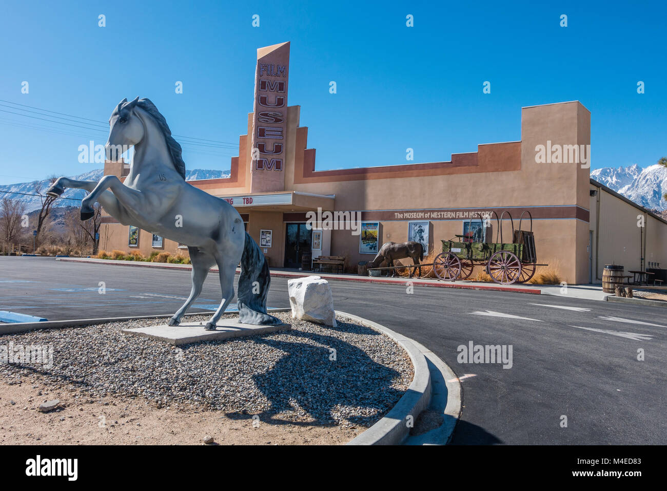 Exterior photographs of the Lone Pine Film History Museum in Lone Pine ...