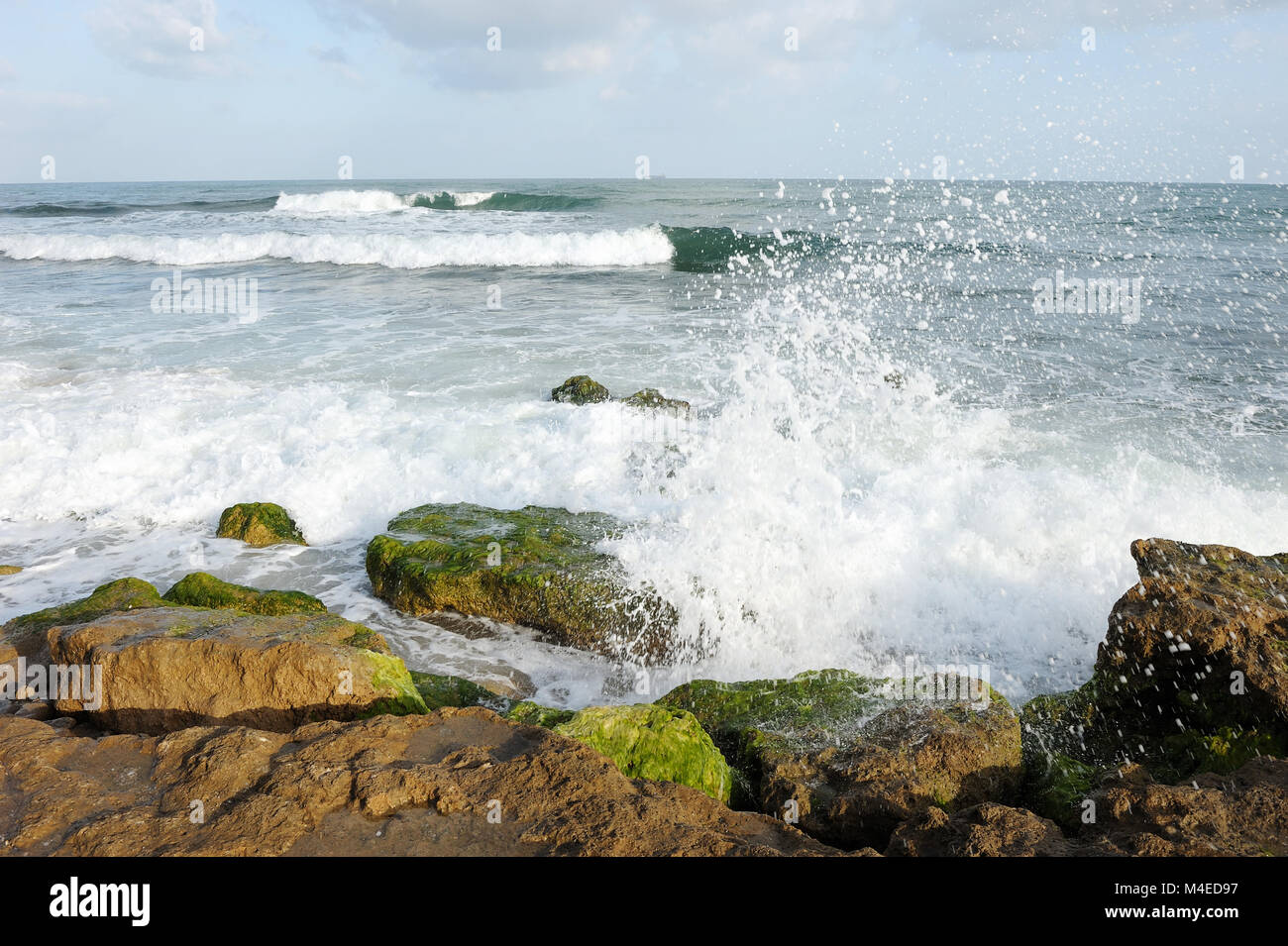 Mediterranean Coast Israel Stock Photo - Alamy