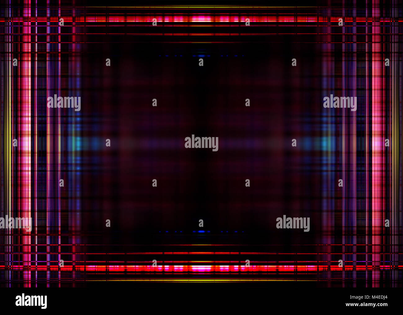 Colourful red lights border on black Stock Photo - Alamy