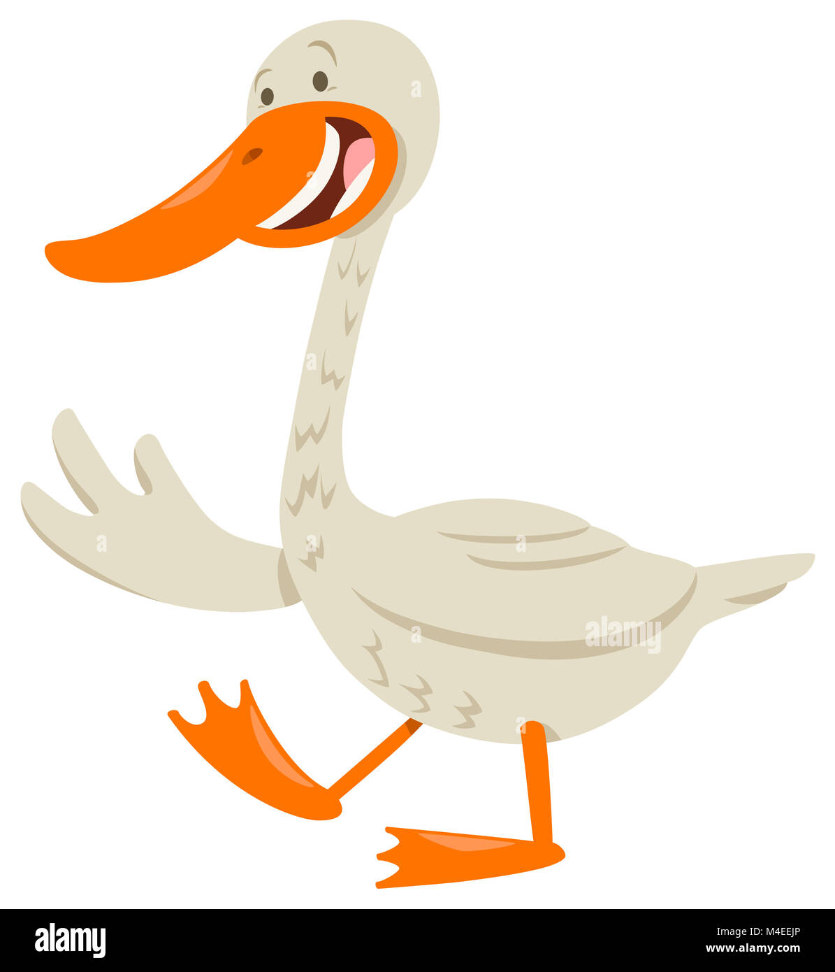 cute goose animal character Stock Photo - Alamy