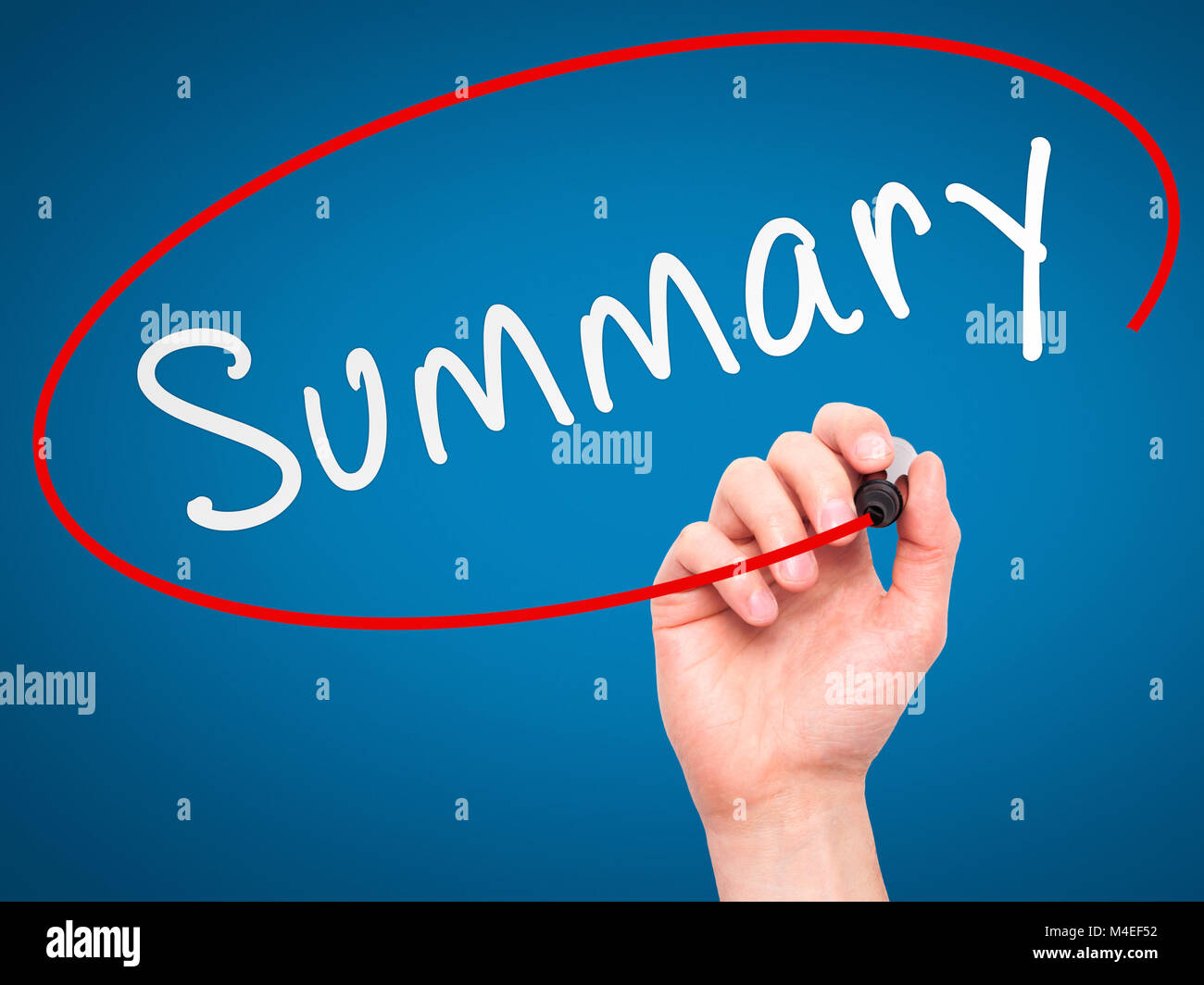 Summary review hi-res stock photography and images - Alamy