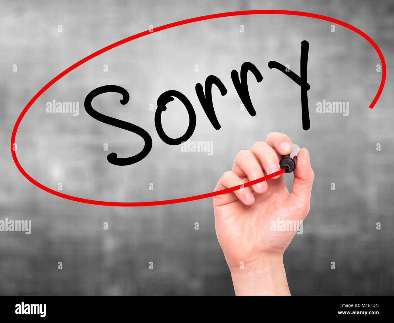 Apology letter hand writing hi-res stock photography and images - Alamy