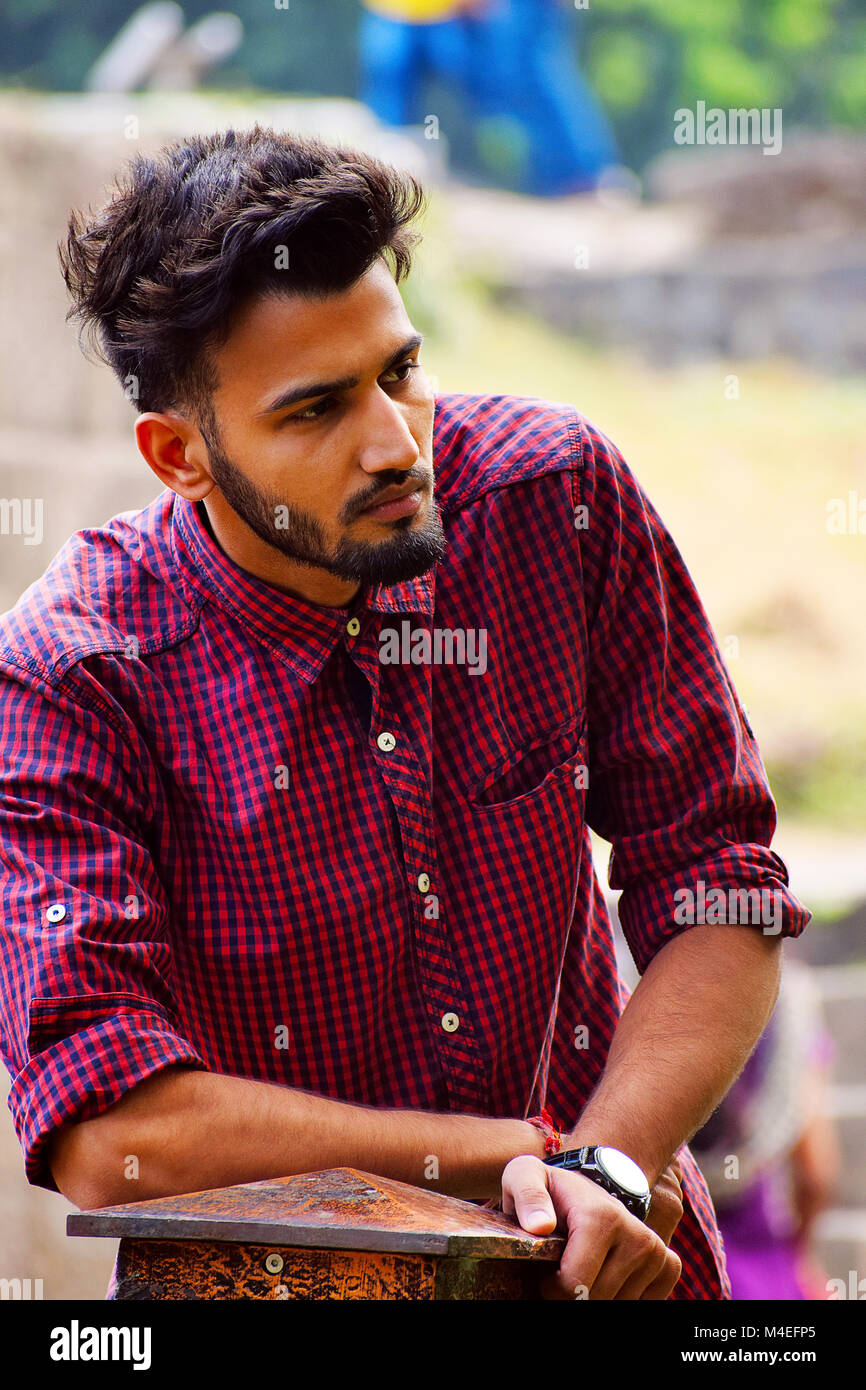 Indian man thinking hi-res stock photography and images - Alamy