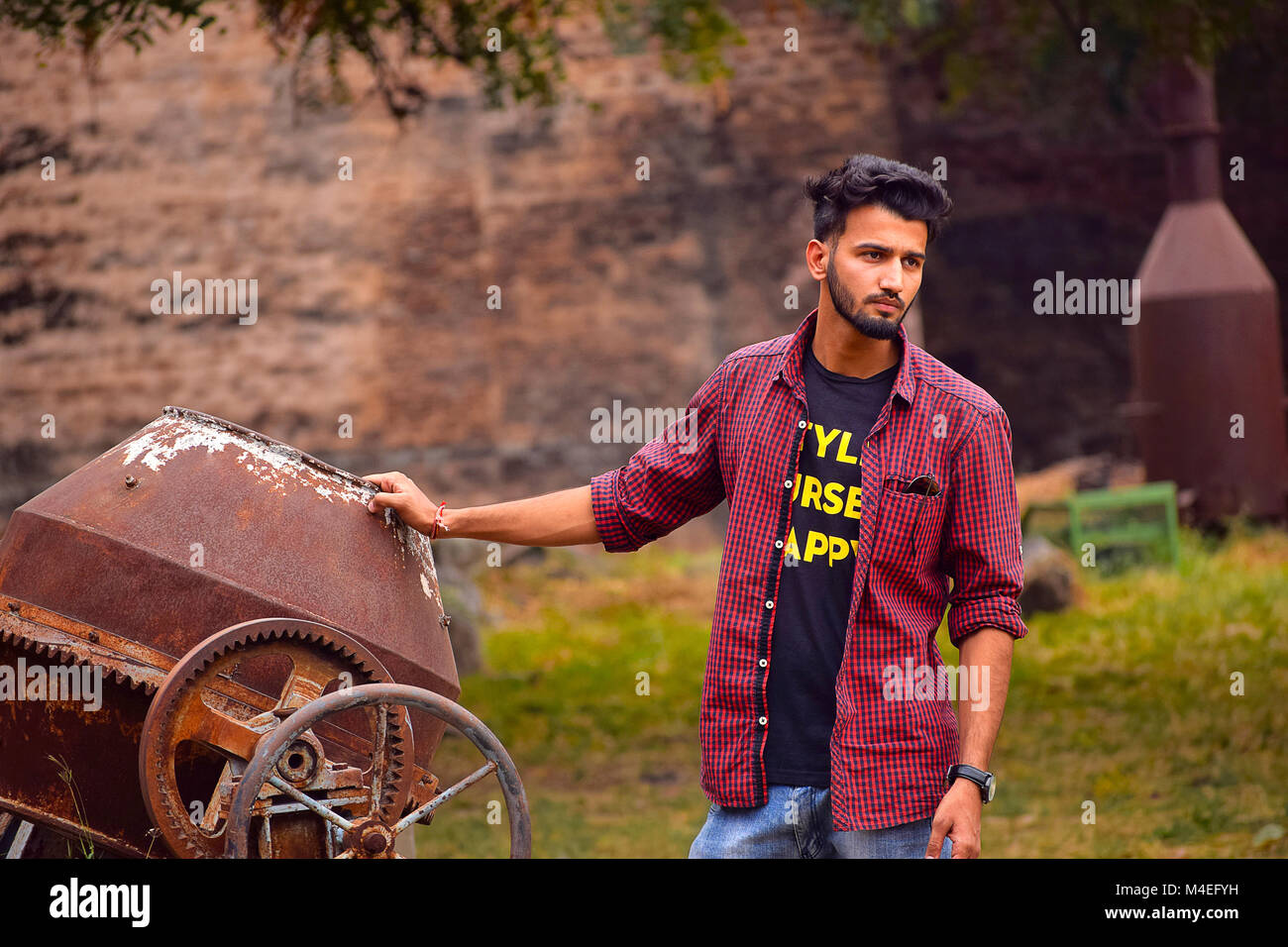 Indian male man hi-res stock photography and images - Alamy