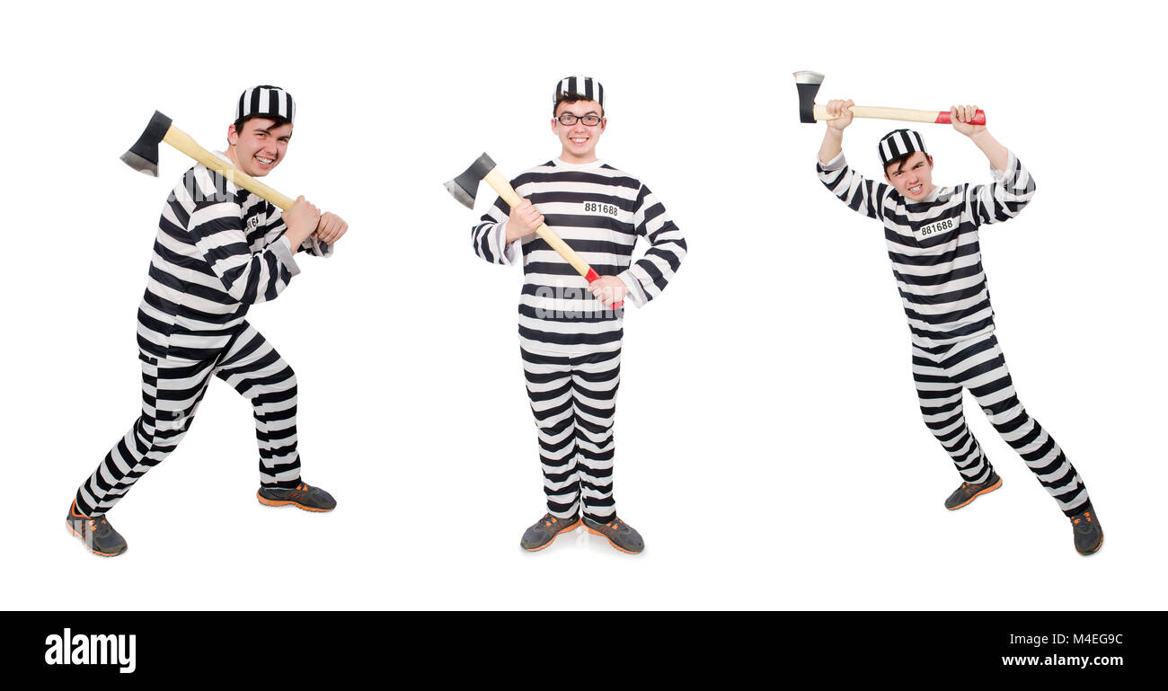 Funny prison inmate in concept Stock Photo - Alamy