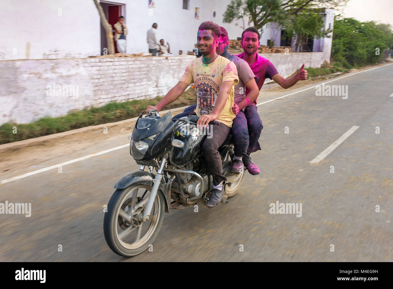 Indian bike travel hi-res stock photography and images - Alamy