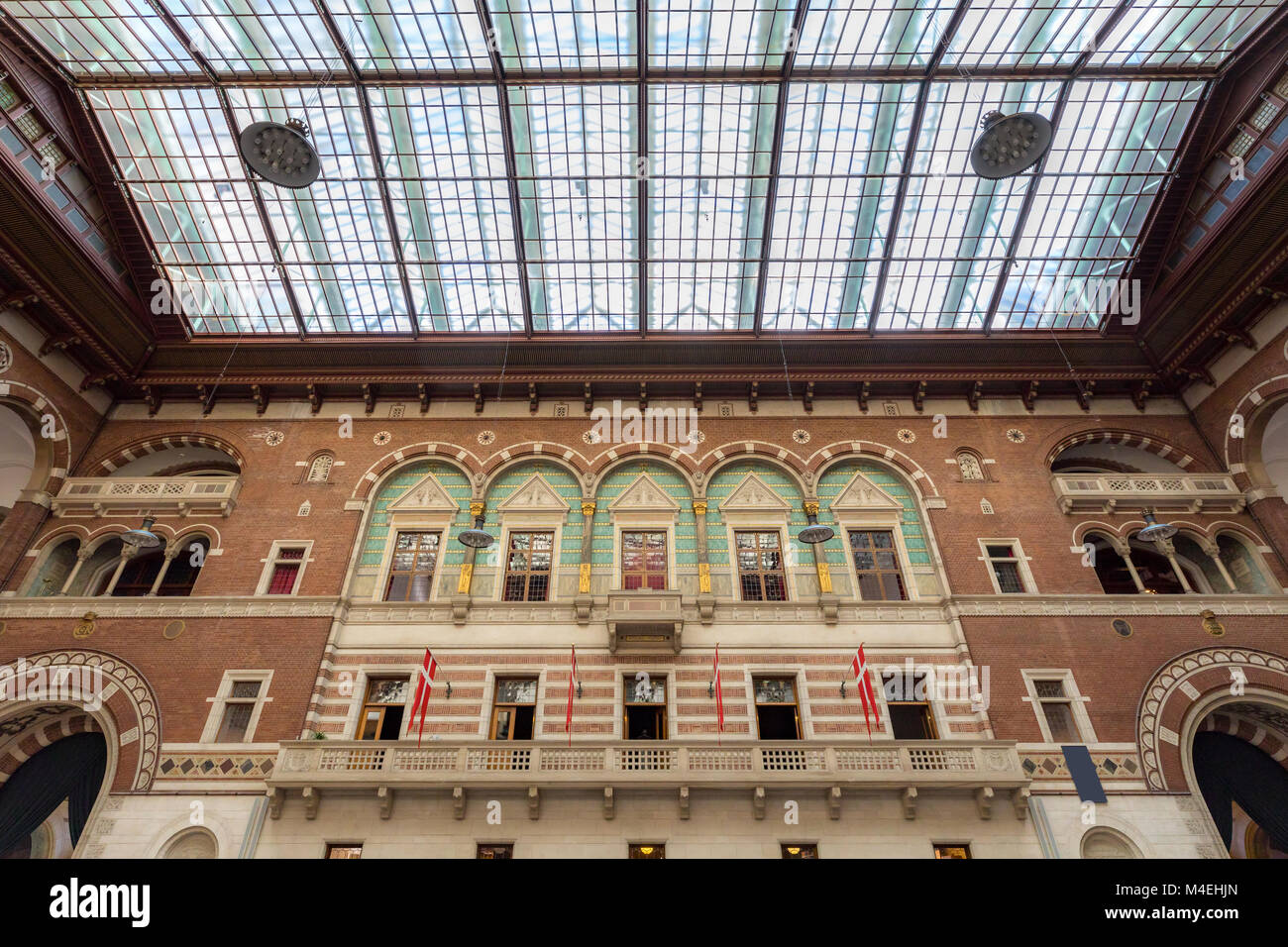 Copenhagen town hall Interior Stock Photo - Alamy