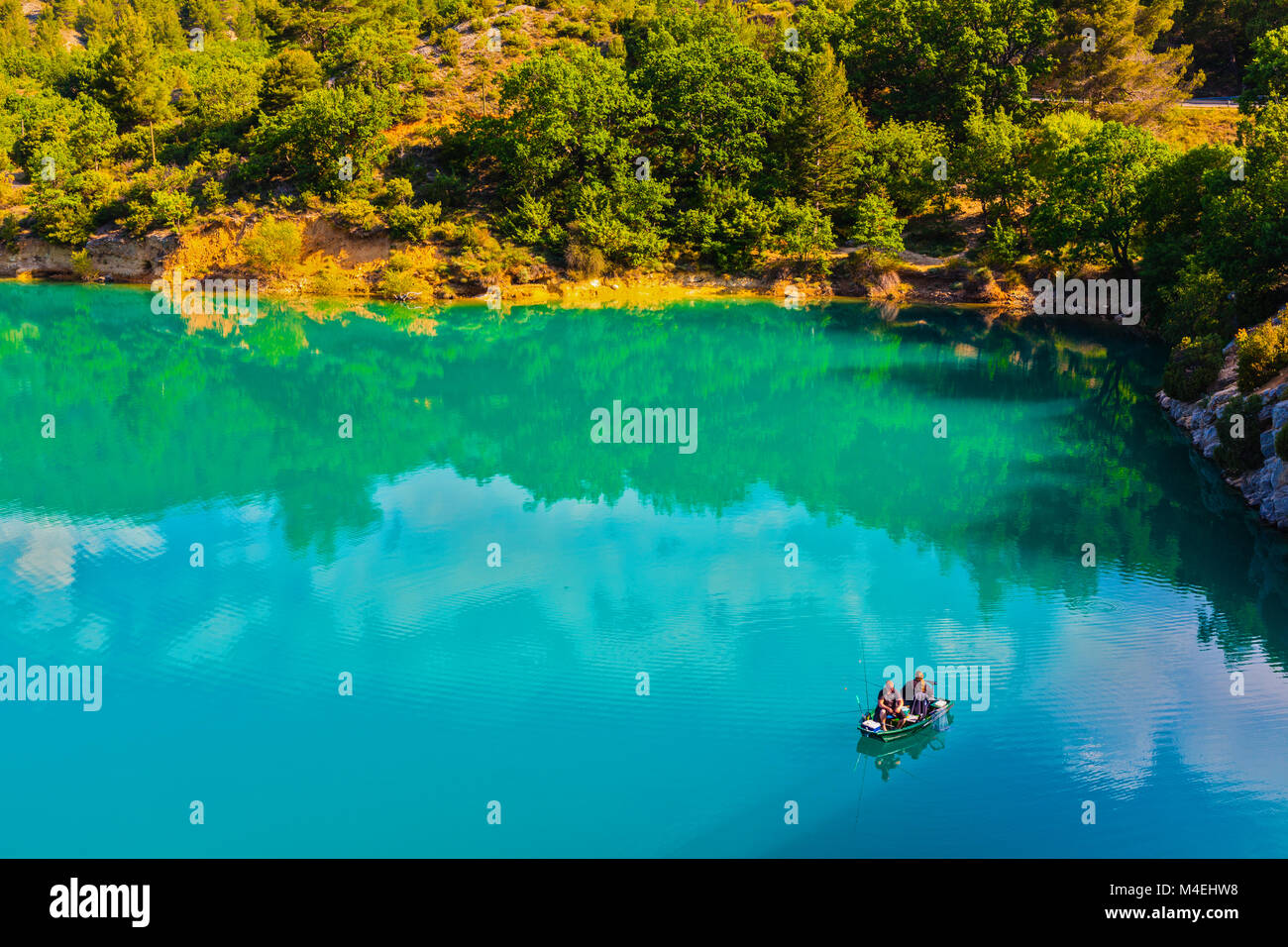 Azure water boat hi-res stock photography and images - Alamy